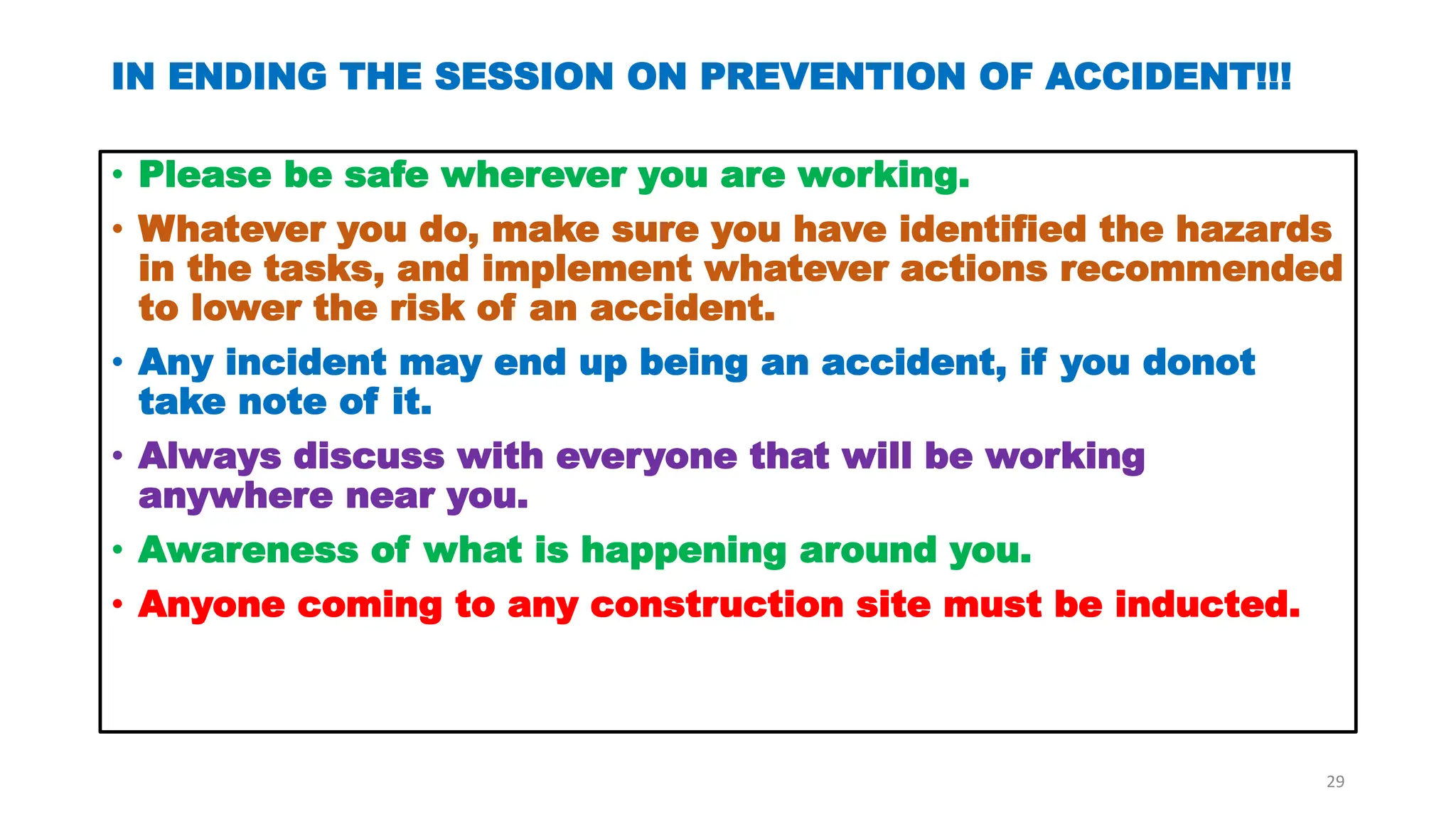 PREVENTION OF ACCIDENT (Risk Assessment & Control) | PDF