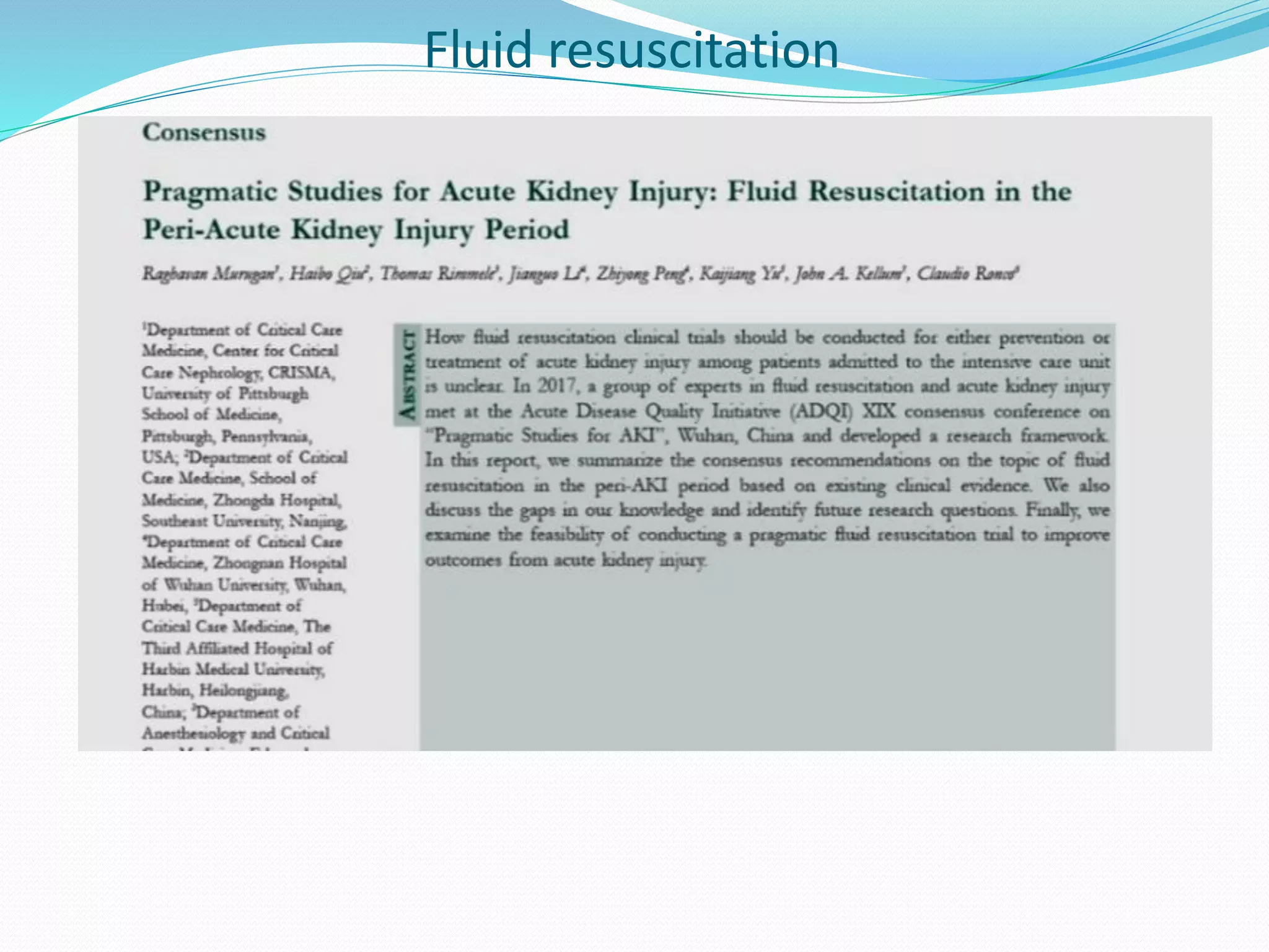 Prevention of AKI | PPT