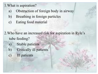 Prevention of aspiration 2 | PPTX
