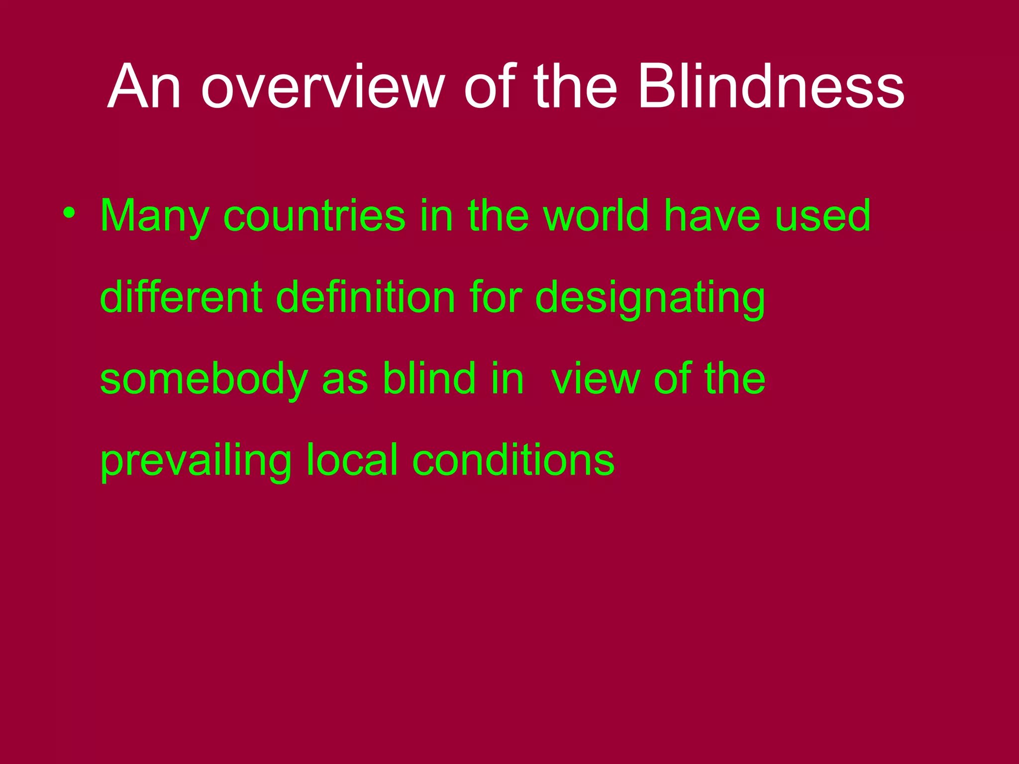 Prevention of blindness | PPT
