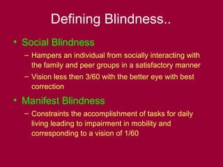 Prevention of blindness | PPT
