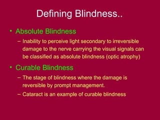 Prevention of blindness | PPT