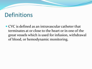 Prevention of blood stream infection | PPTX