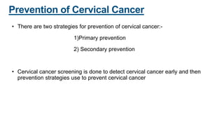 Prevention of cervical cancer topic .ppt