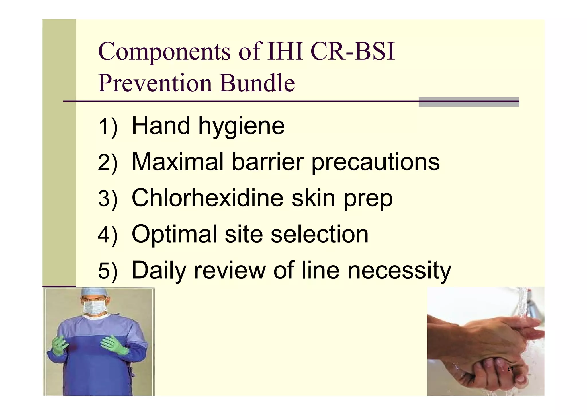 Prevention of Central Line Associated Blood Stream Infection (CLABSI ...