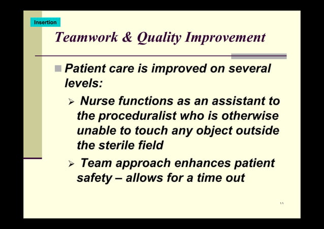 Prevention of Central Line Associated Blood Stream Infection (CLABSI ...