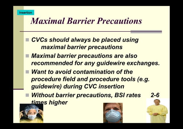 Prevention of Central Line Associated Blood Stream Infection (CLABSI ...