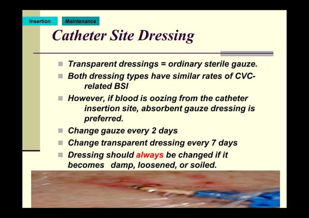 Prevention of Central Line Associated Blood Stream Infection (CLABSI ...