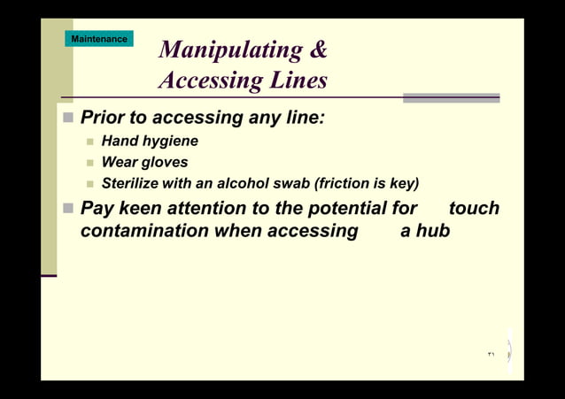 Prevention of Central Line Associated Blood Stream Infection (CLABSI ...