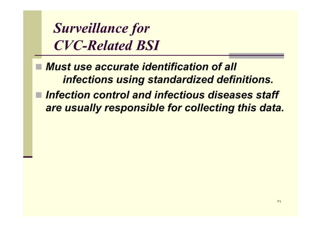 Prevention of Central Line Associated Blood Stream Infection (CLABSI ...