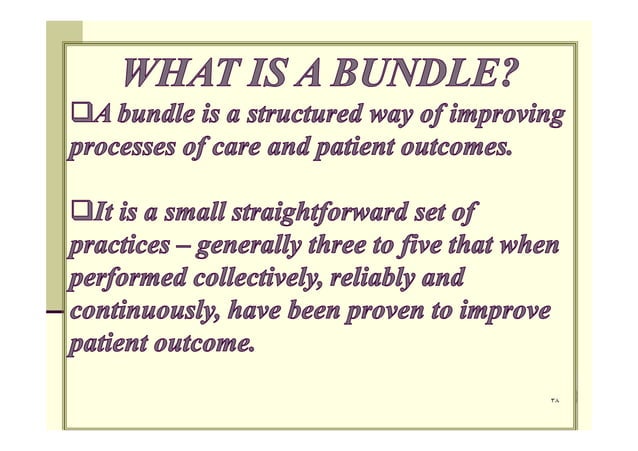Prevention of Central Line Associated Blood Stream Infection (CLABSI ...