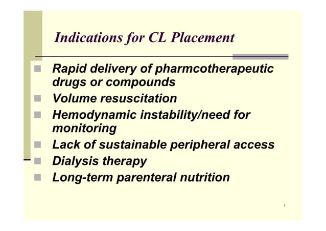 Prevention of Central Line Associated Blood Stream Infection (CLABSI ...