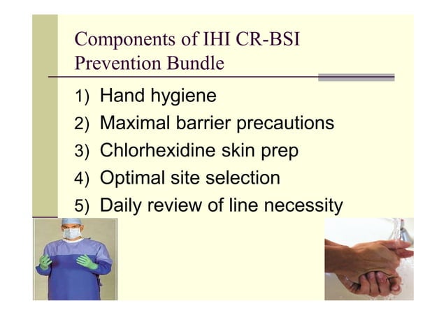 Prevention of Central Line Associated Blood Stream Infection (CLABSI ...