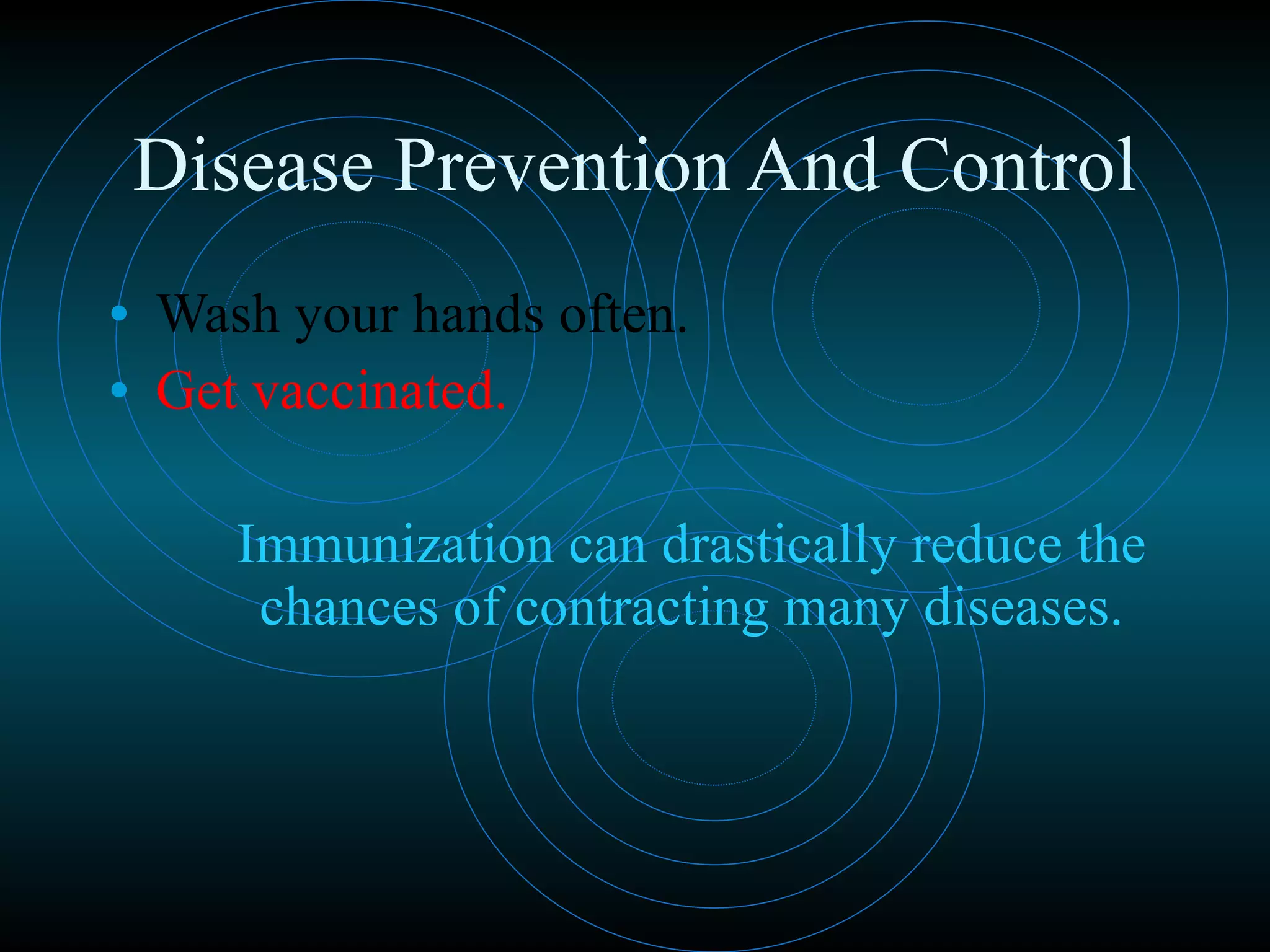 Prevention Of Communicable Diseases..... | PPT