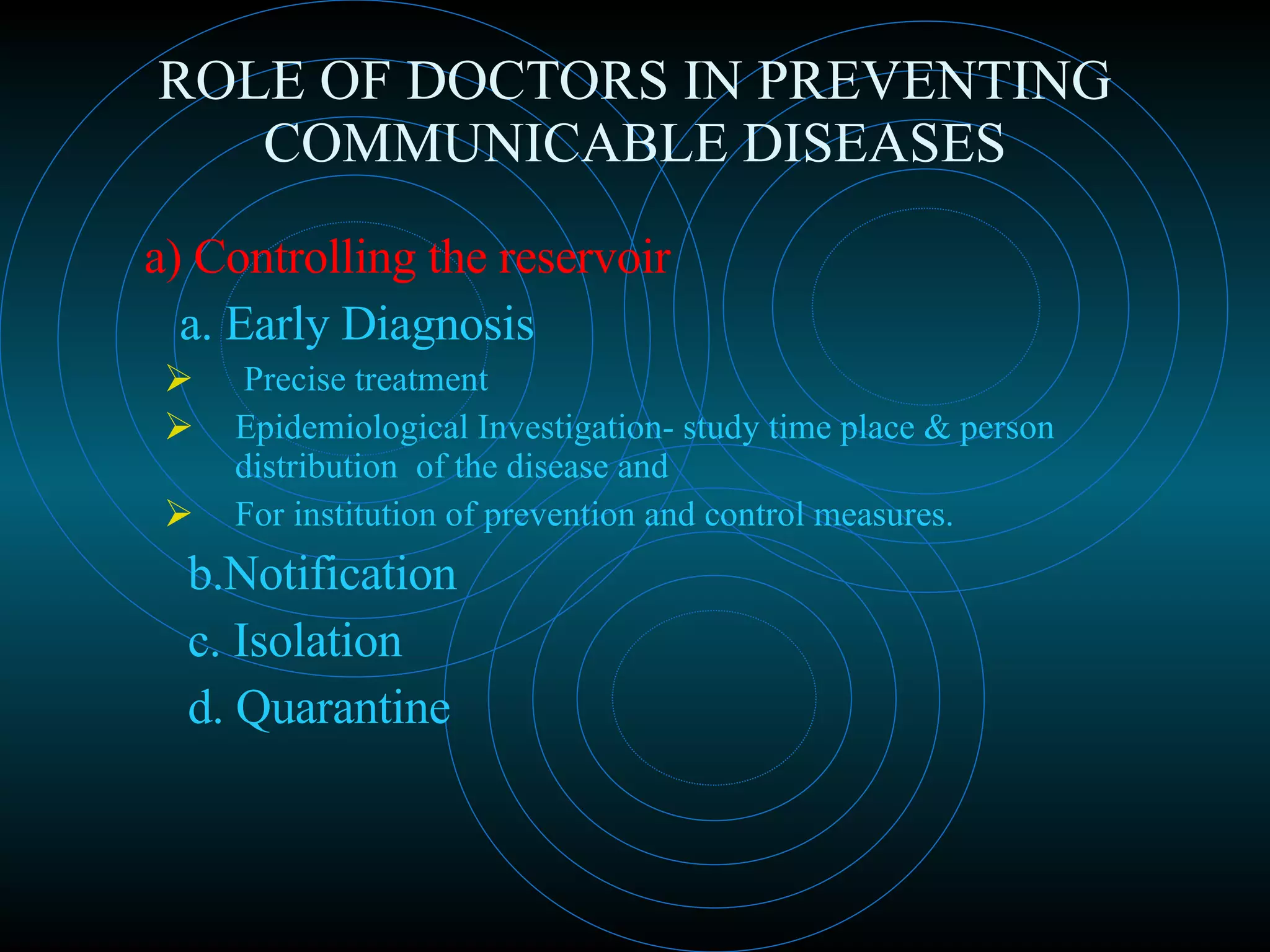 Prevention Of Communicable Diseases..... | PPT