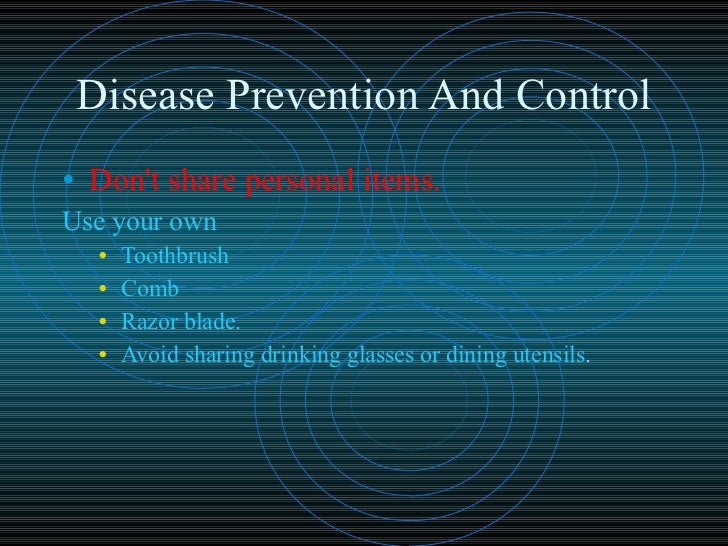 Prevention Of Communicable Diseases.....