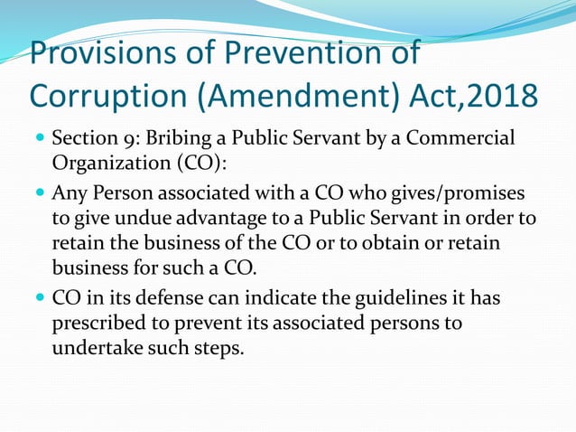 Prevention of corruption (amendment ) act, 2018 | PPTX | Debated Sensitive Social Issues ...