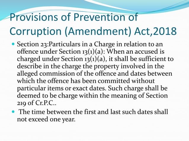 Prevention of corruption (amendment ) act, 2018 | PPTX | Debated Sensitive Social Issues ...