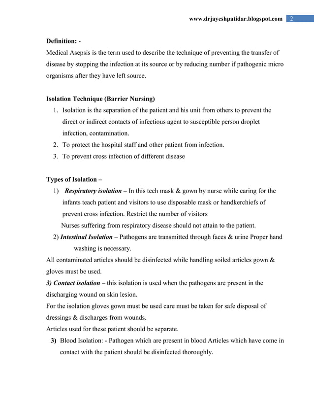 Prevention of cross infection | PDF | First Aid | Injuries