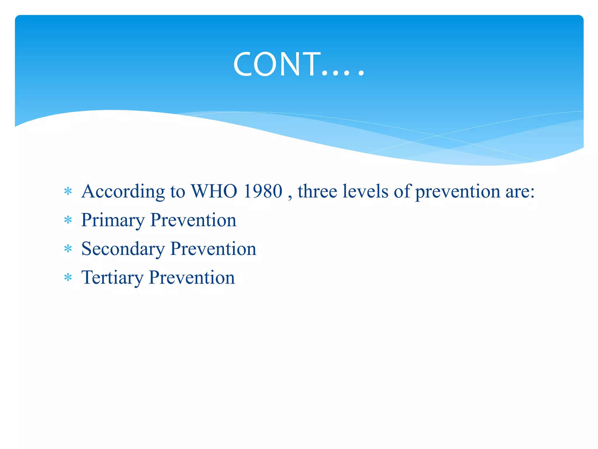 Prevention of disabilities | PPTX