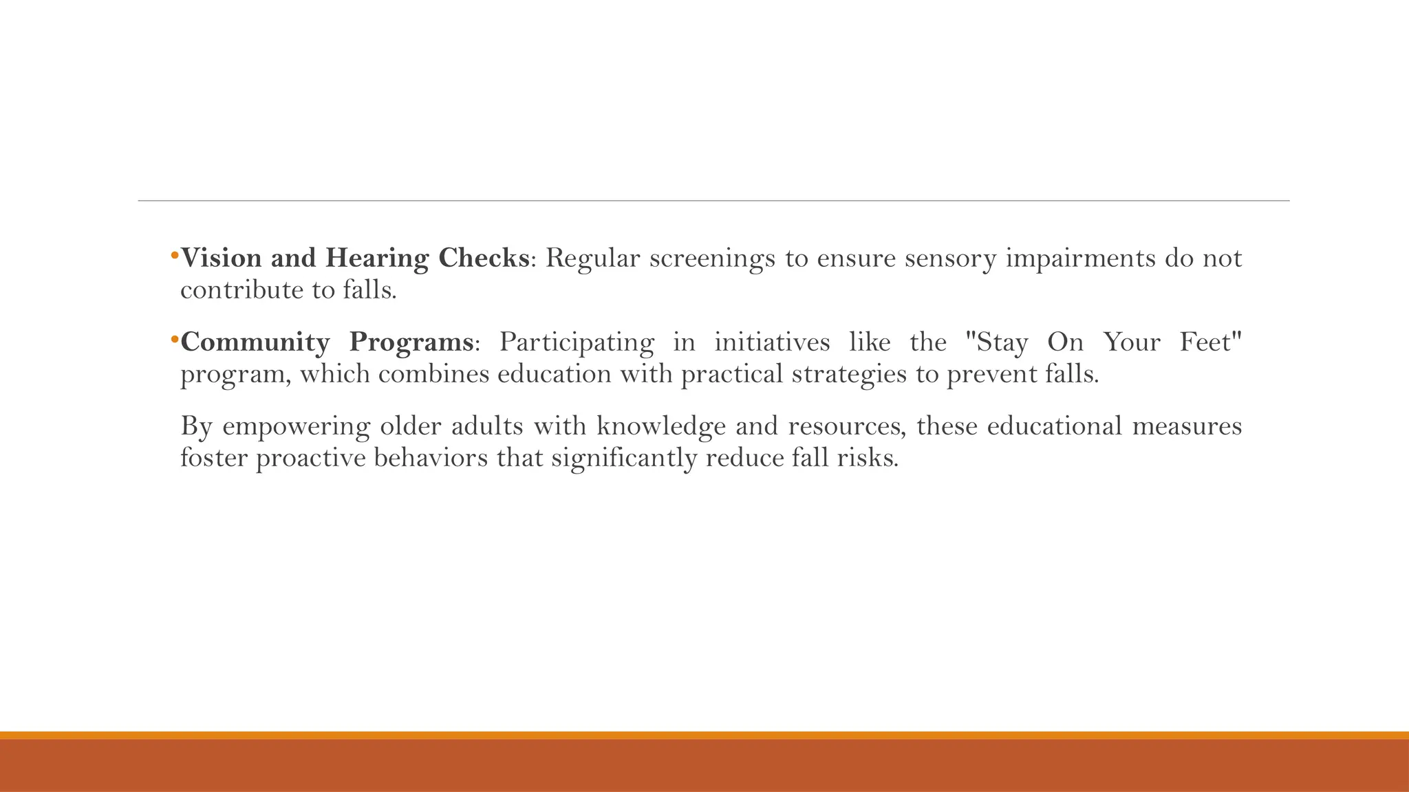 Prevention of falls in the elderly- preventive exercise | PPT