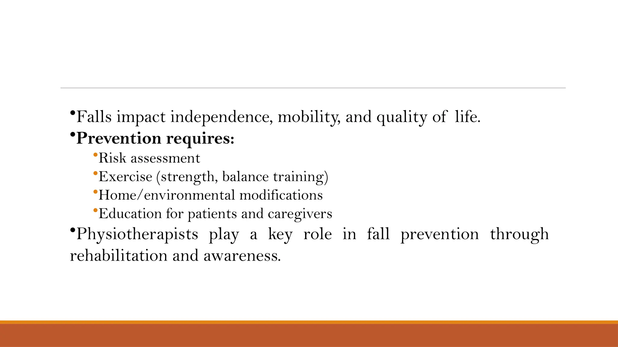 Prevention of falls in the elderly- preventive exercise | PPT