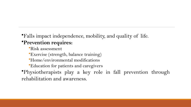 Prevention of falls in the elderly- preventive exercise | PPT