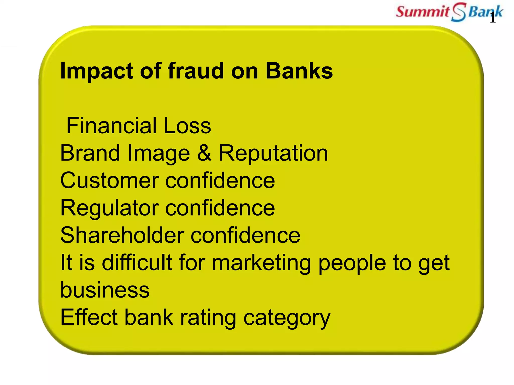 Preventing Bank's Fraud and Forgery | PPT