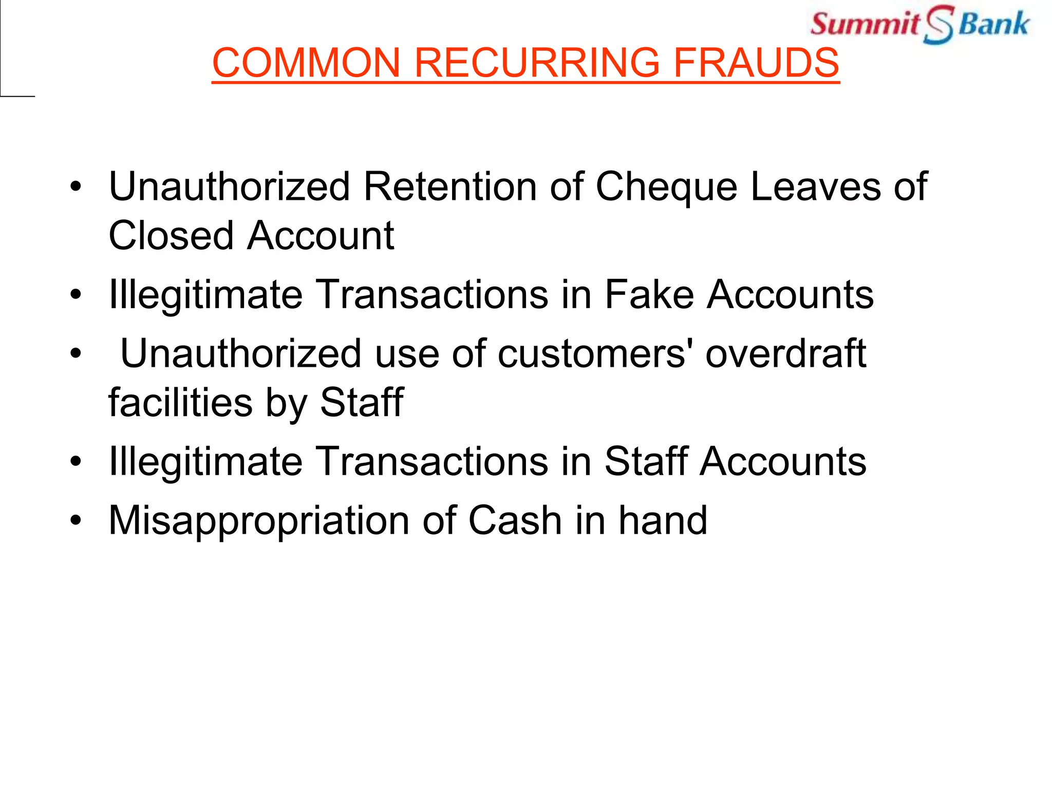 Preventing Bank's Fraud and Forgery | PPT