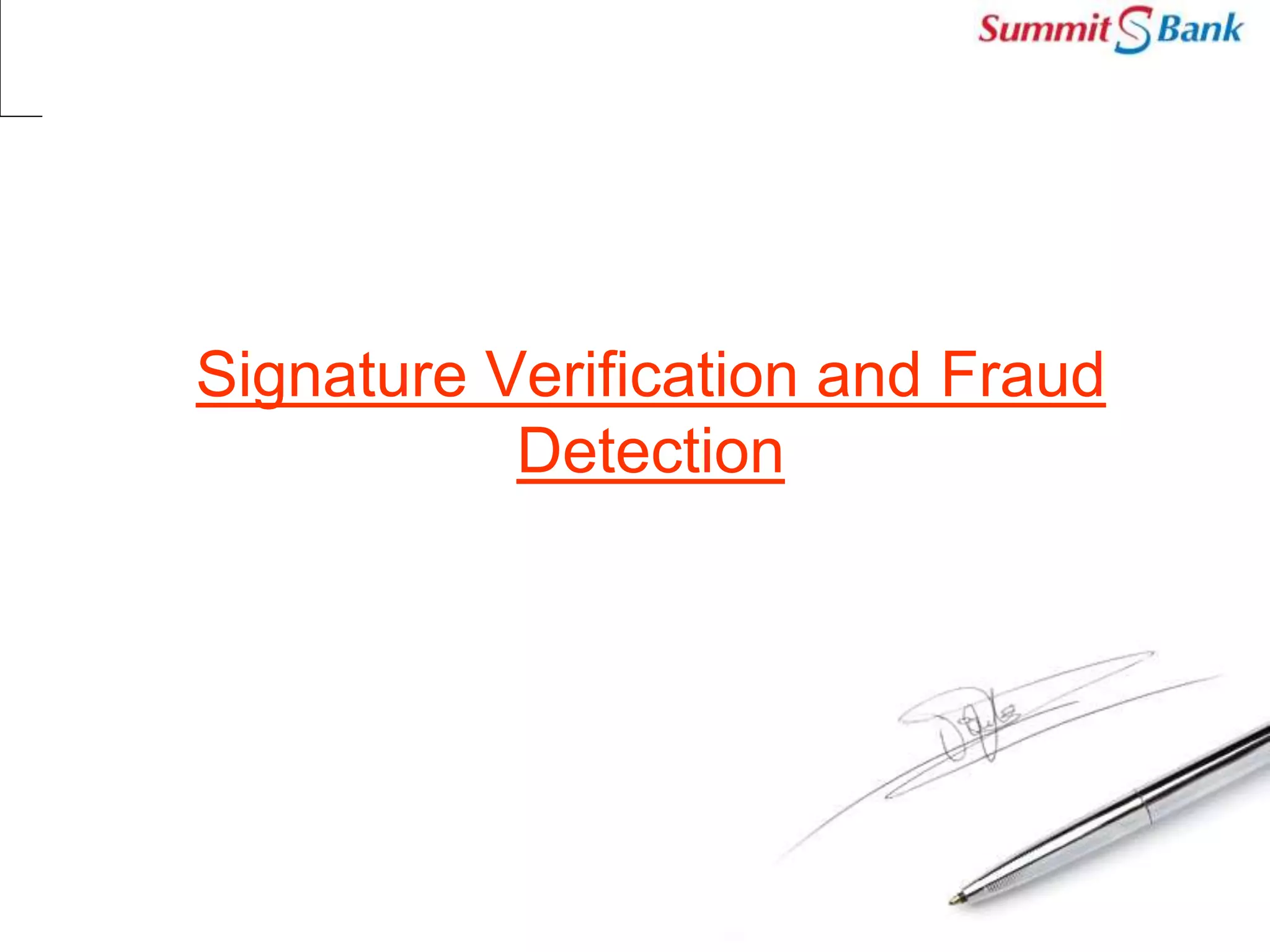 Preventing Bank's Fraud and Forgery | PPT