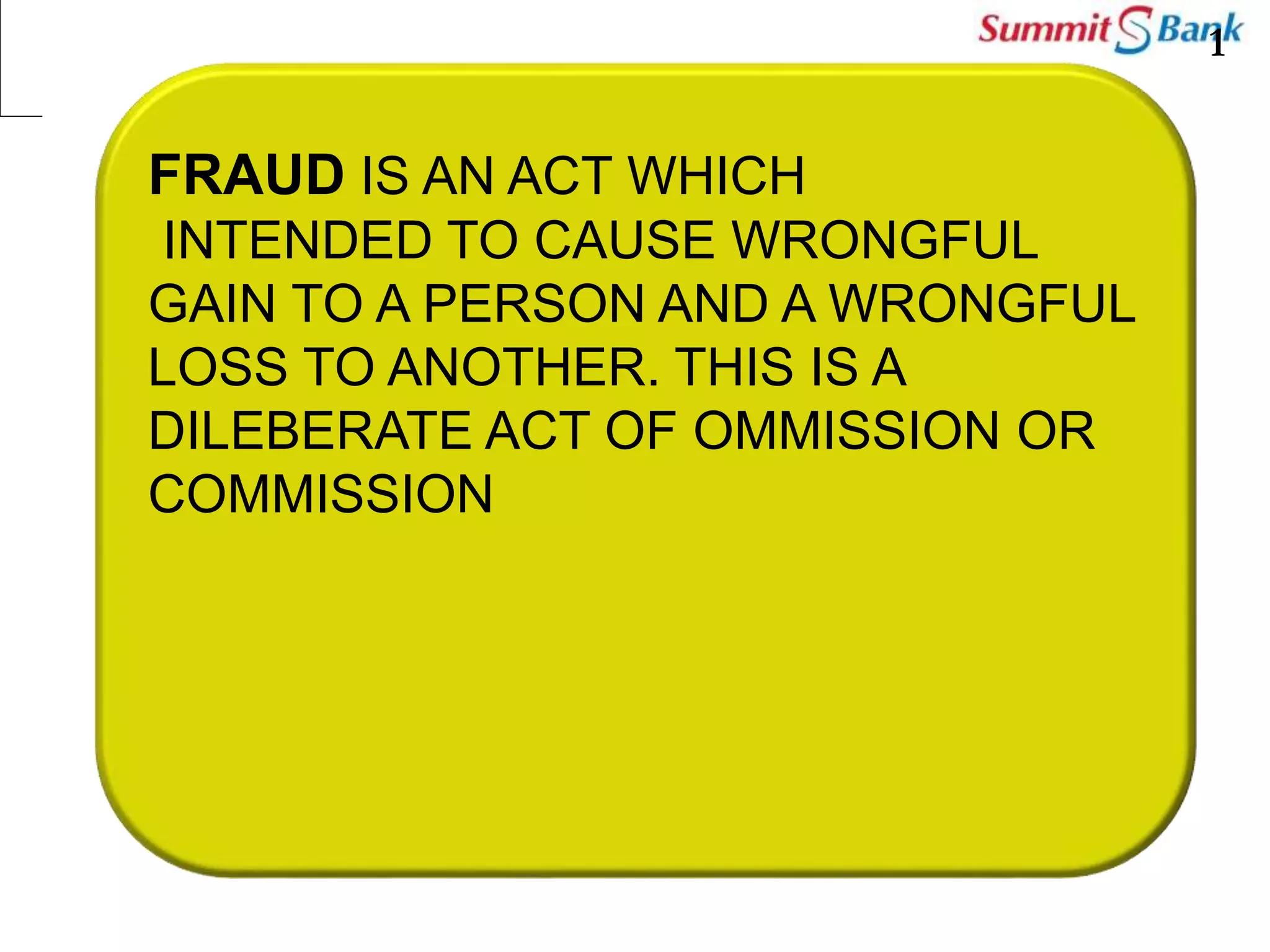 Preventing Bank's Fraud and Forgery | PPT