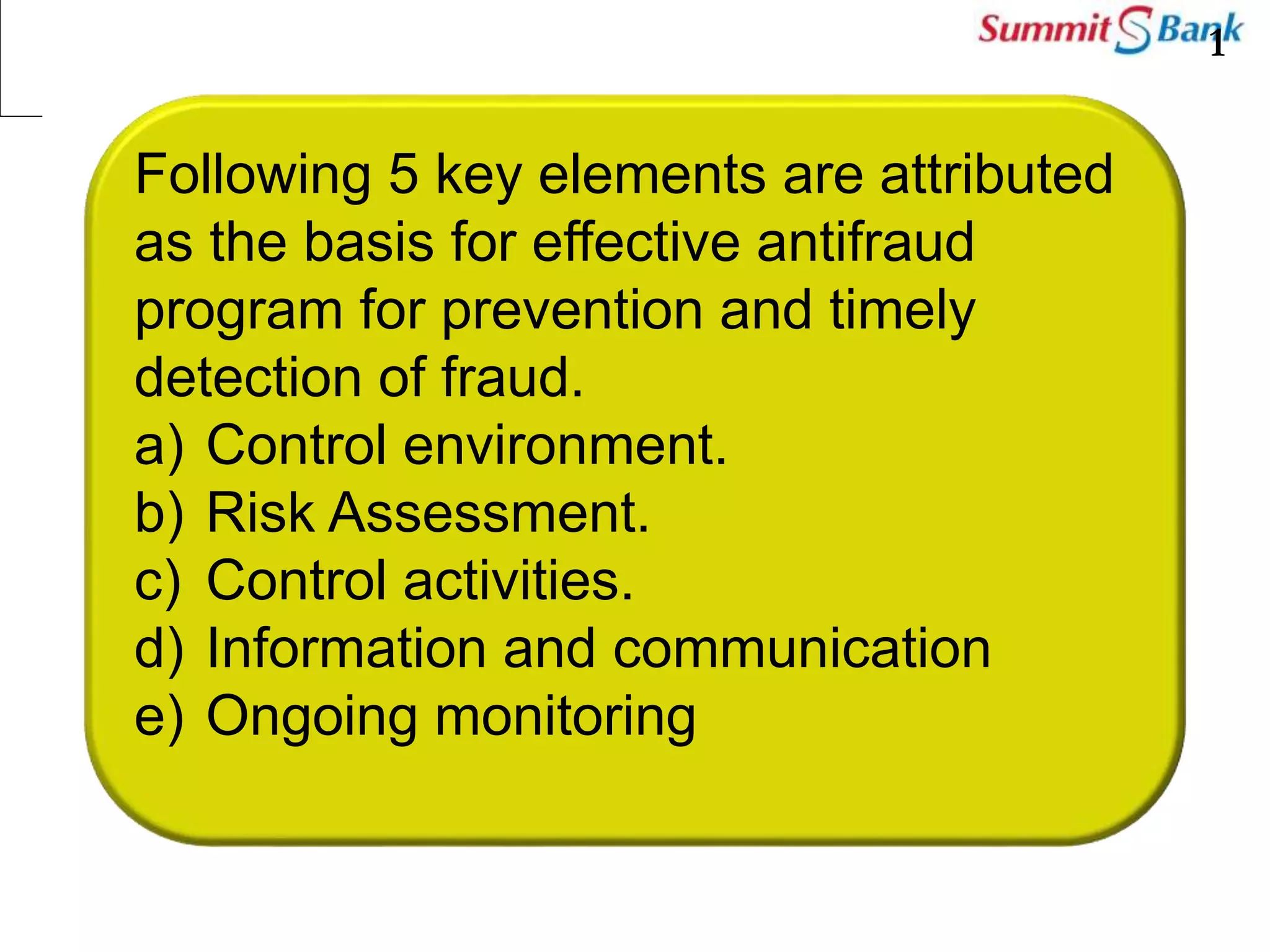 Preventing Bank's Fraud and Forgery | PPT