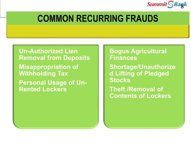 Preventing Bank's Fraud and Forgery | PPT