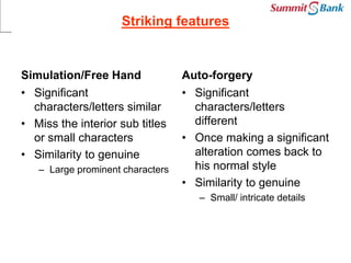 Preventing Bank's Fraud and Forgery | PPT