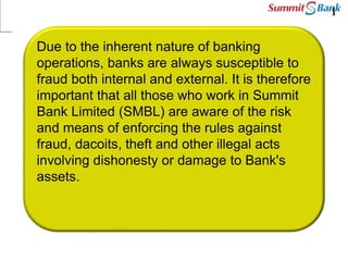 Preventing Bank's Fraud and Forgery | PPT
