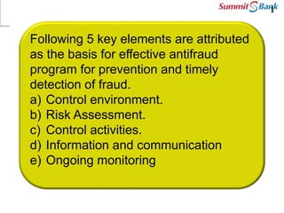 Preventing Bank's Fraud and Forgery | PPT