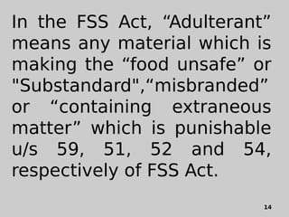 Prevention of Food Adulteration Act - Effect of Nemi Chand's Judgment | PDF