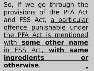 Prevention of Food Adulteration Act - Effect of Nemi Chand's Judgment | PDF