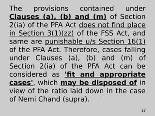 Prevention of Food Adulteration Act - Effect of Nemi Chand's Judgment | PDF