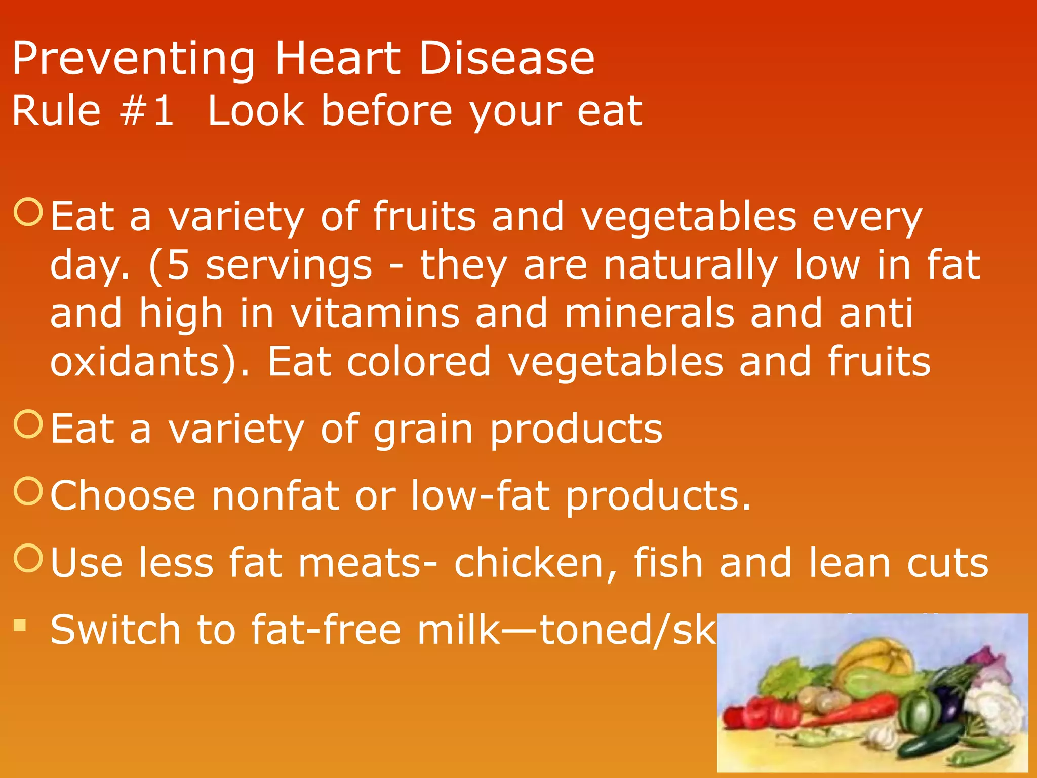 Prevention of heart disease | PPT