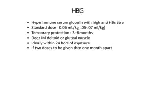 Prevention of hepatitis b in health care workers dr sumi for upload | PPTX