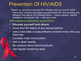 Prevention Of HIV/AIDS | PPT