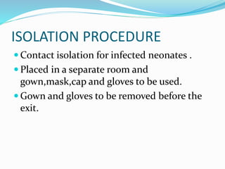 Prevention of infection in nicu | PPTX
