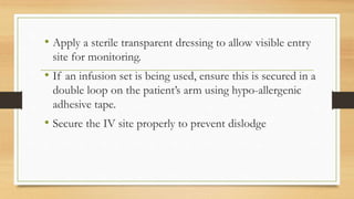 Prevention of iv complication | PPTX