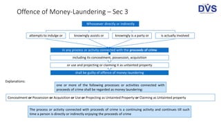 Prevention of money laundering act, 2002 part i | PPTX