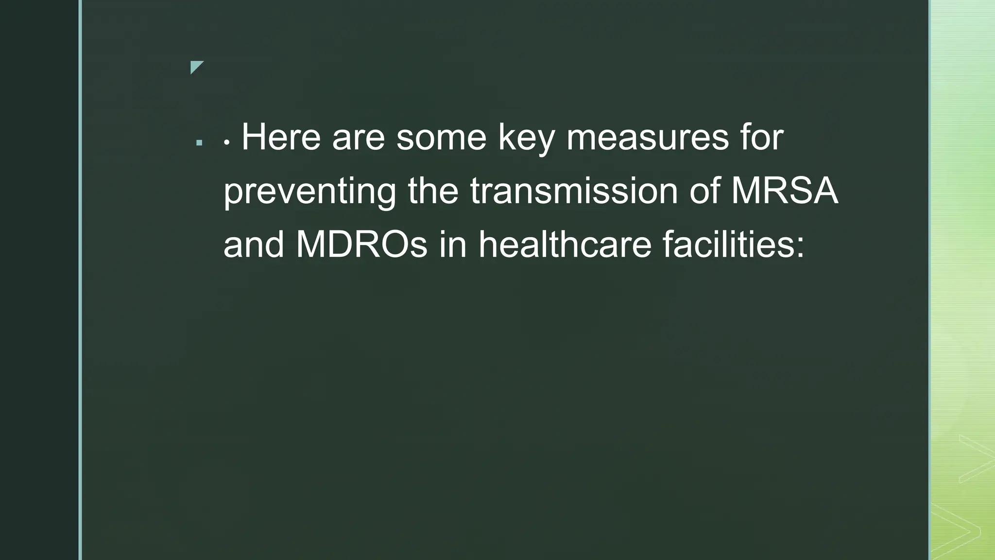 Prevention of MRSA & MDRO.pptx for nurse | PPTX