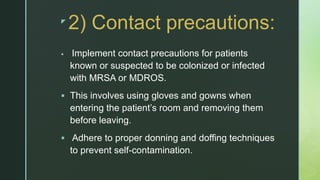Prevention of MRSA & MDRO.pptx for nurse | PPTX | Infectious Diseases ...