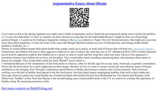Prevention Of Obesity Essay | PPT