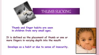 Prevention of oral habits | PPTX