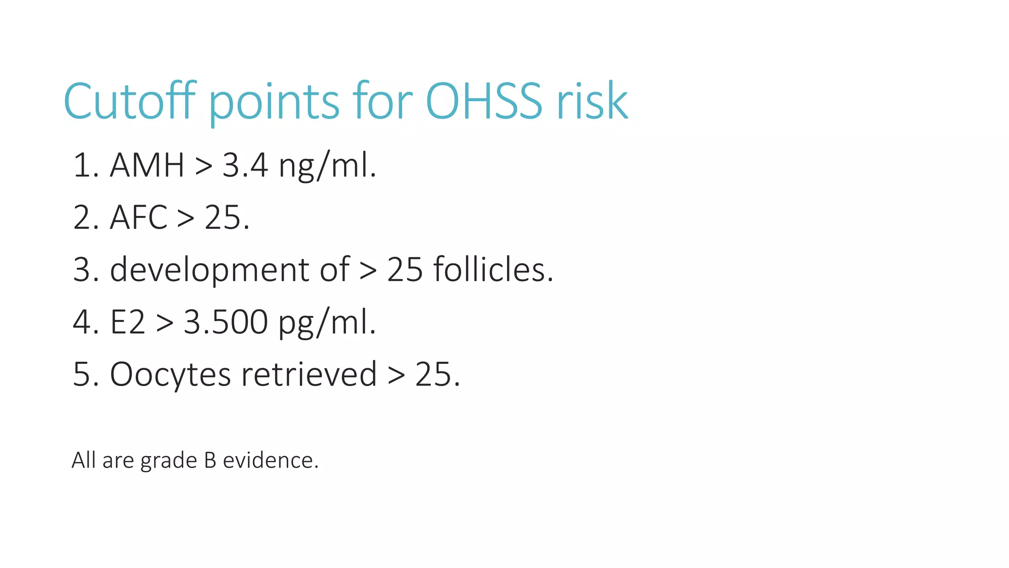Prevention of ovarian hyperstimulation syndrome | PPTX